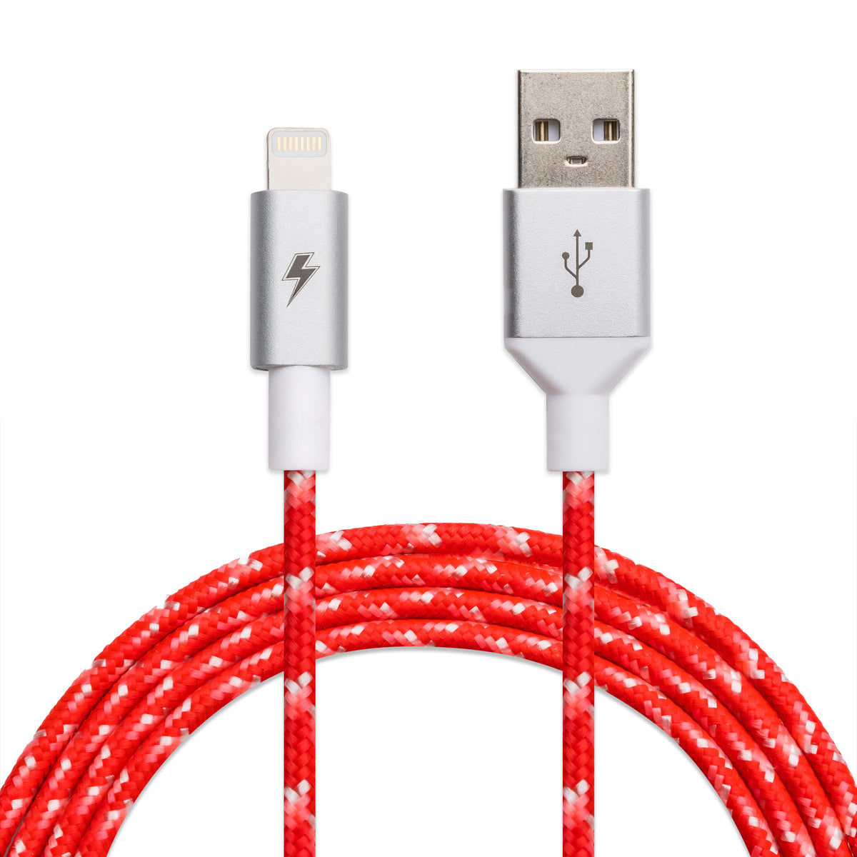 Candy Cane Lightning Cable [5 ft / 1.5m length] – Charge Cords