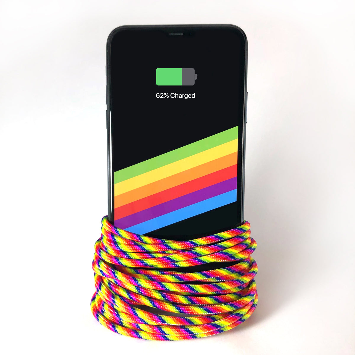 Rainbow Lightning Cable [10 ft / 3m length] – Charge Cords